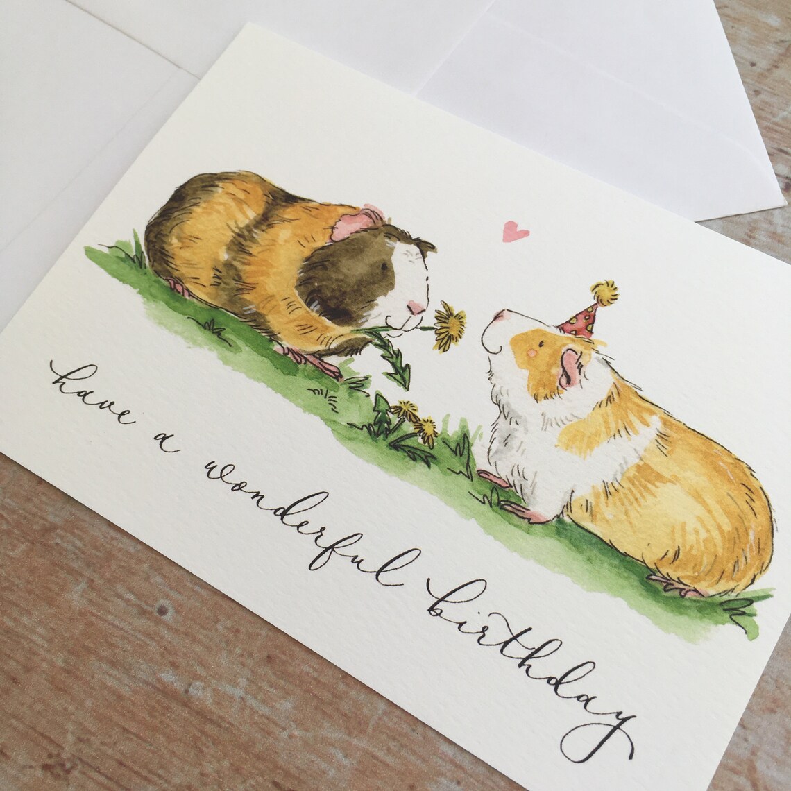 Guinea Pig Birthday Card Guinea Pig Card Guinea Pig | Etsy UK