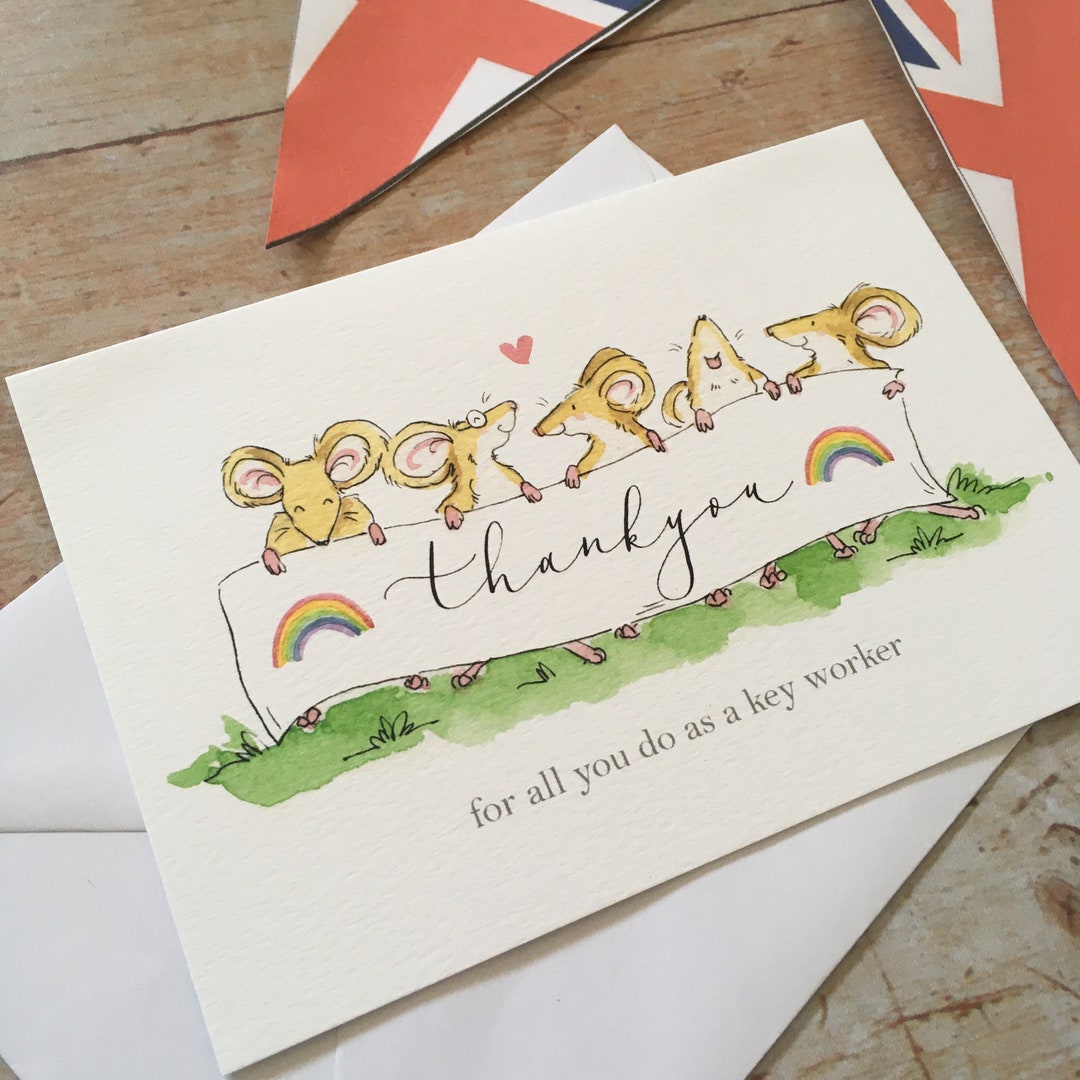 Thank You for All You Do as a Key Worker Card Key Worker - Etsy