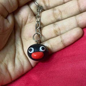 Pingu/ Pingu Head/ Miniature Pingu/ Miniature Penguin/ Penguin Keychain ...
