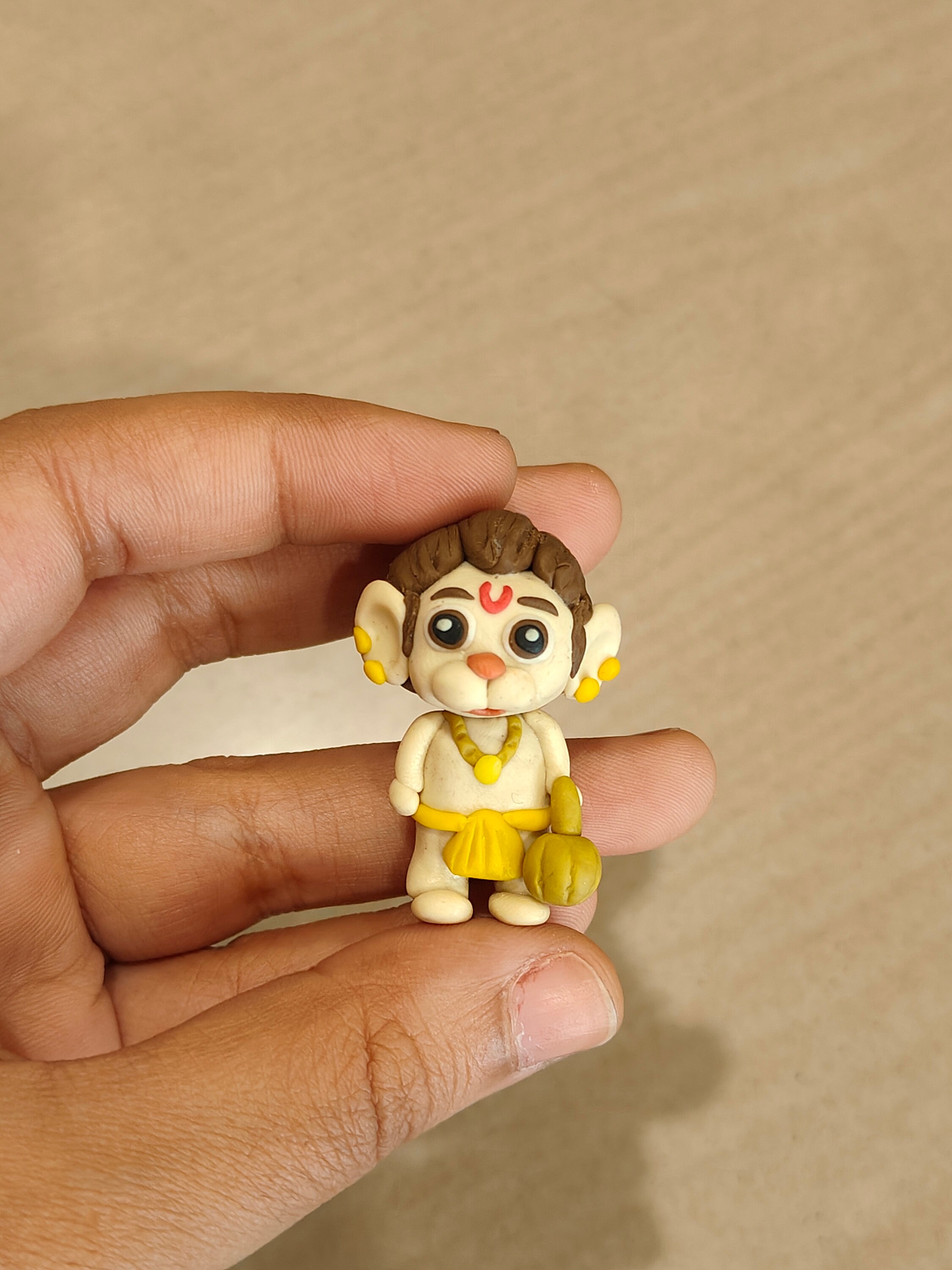 Baby Hanuman Figure, Doll, Figurine, Toy, Miniature, Monkey God, Hindu ...