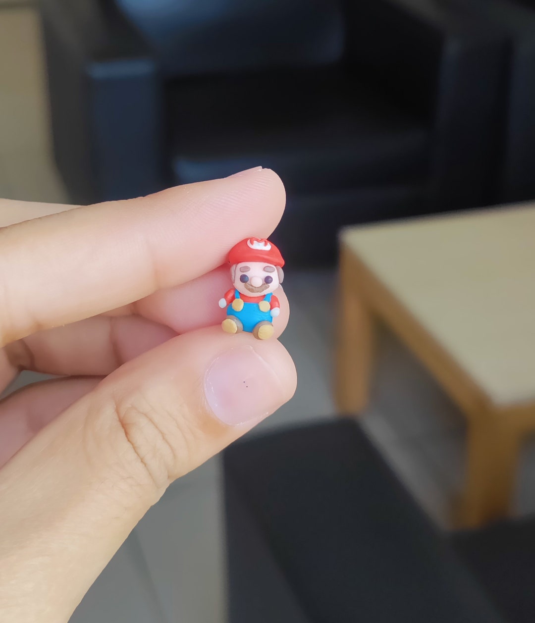 Micro Miniature Mario, Customisable, Keychain, Keyring, Baby Mario ...