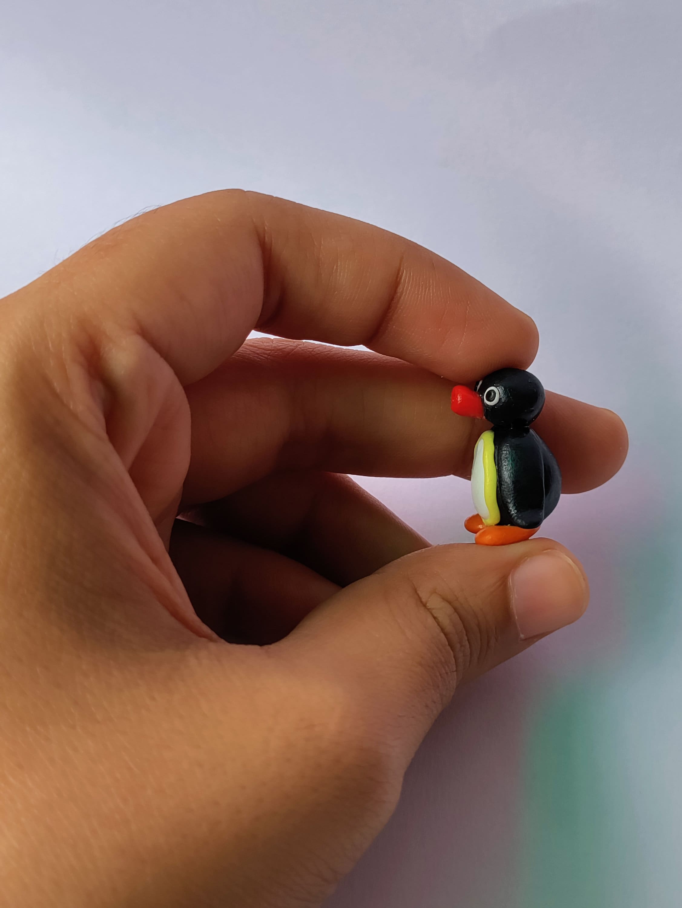 Micro Miniature Pingu Doll Toy Figure Miniature Collectible Action ...