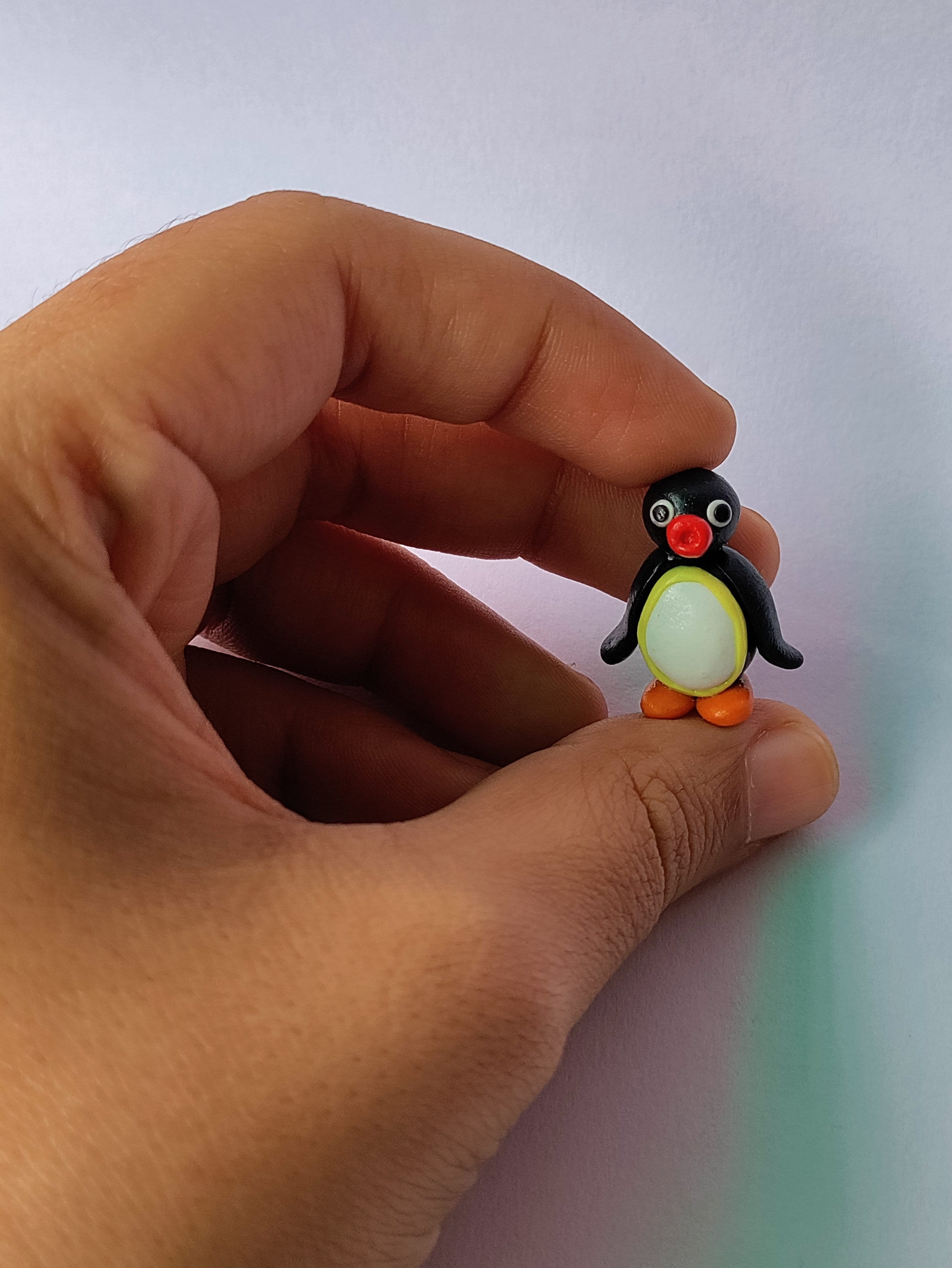 Micro Miniature Pingu Doll Toy Figure Miniature Collectible Action ...