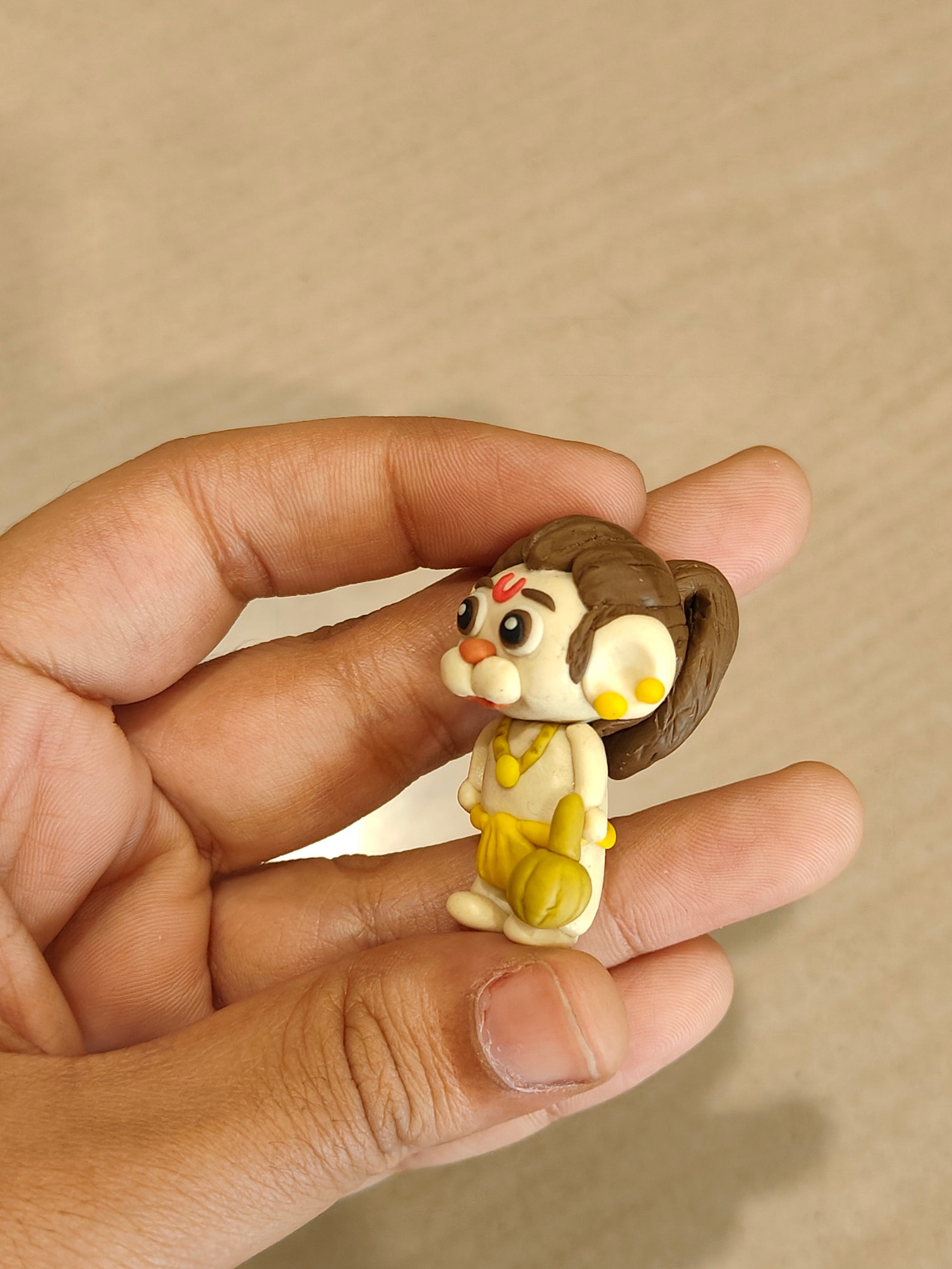 Baby Hanuman Figure, Doll, Figurine, Toy, Miniature, Monkey God, Hindu ...