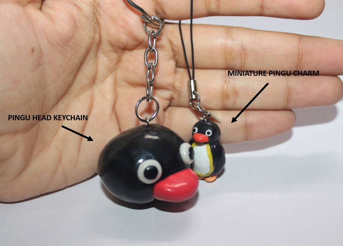 Pingu/ Pingu Head/ Miniature Pingu/ Miniature Penguin/ Penguin - Etsy