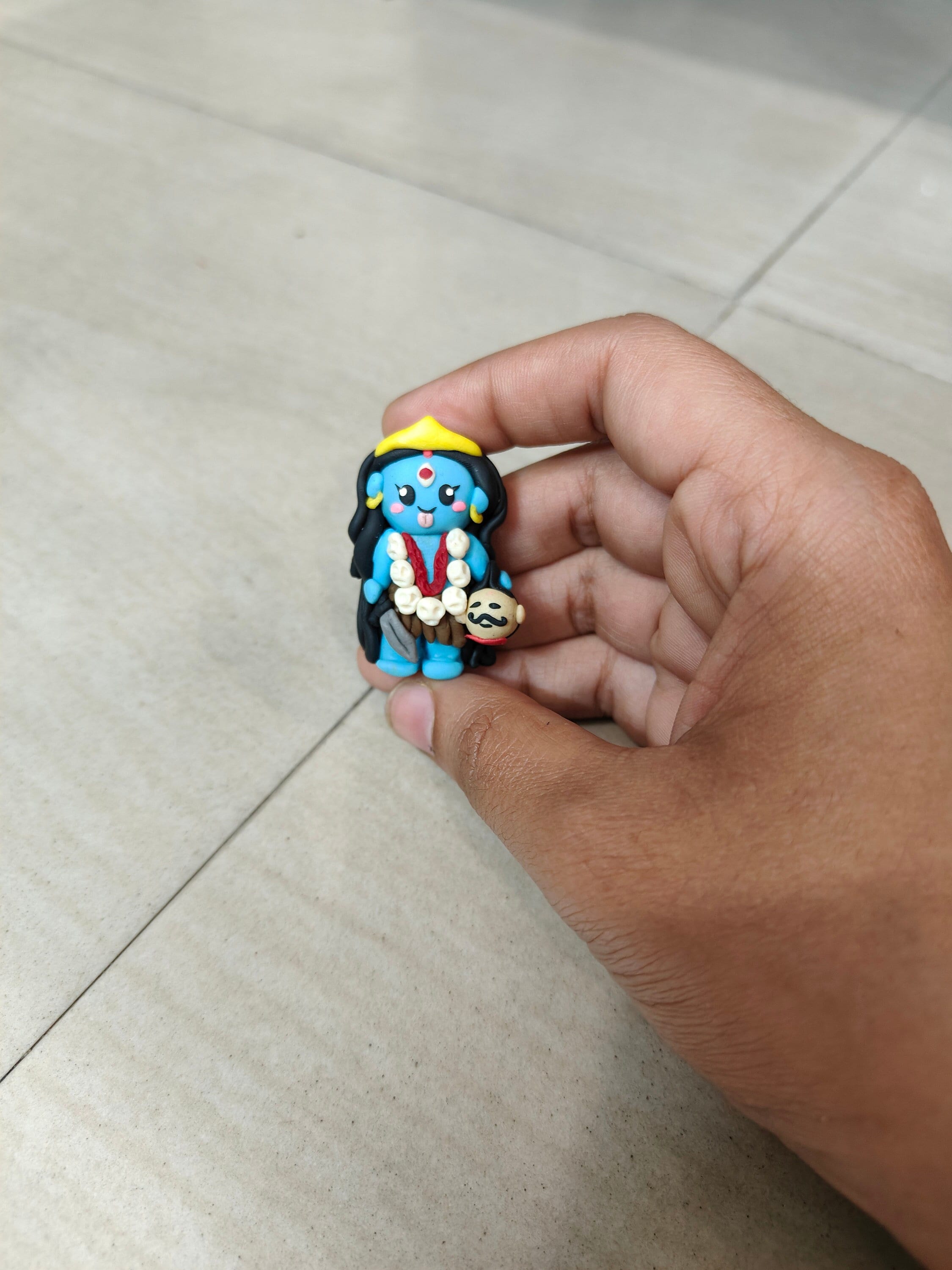 Baby Kali Figure, Doll, Toy, Cute, Miniature, Micro Miniature, Goddess ...