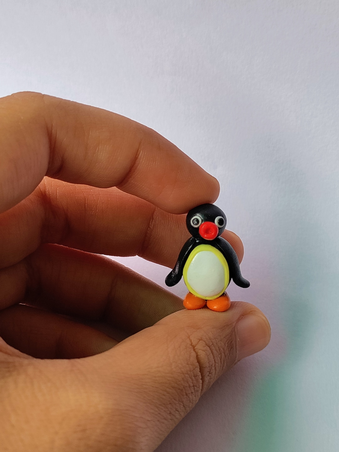 Micro Miniature Pingu Doll Toy Figure Miniature Collectible Action ...