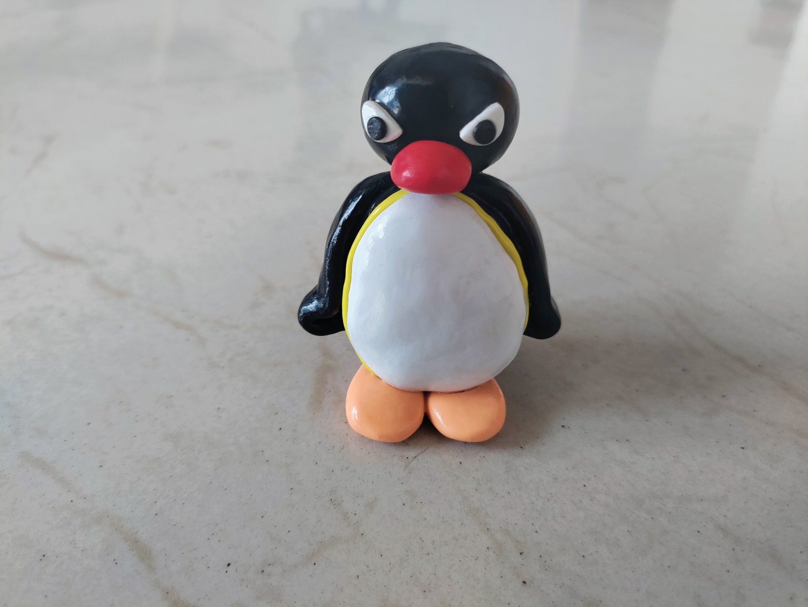 Angry Pingu and Pinga Figure Figurine Doll Toy, Handmade, Penguins, 90s ...