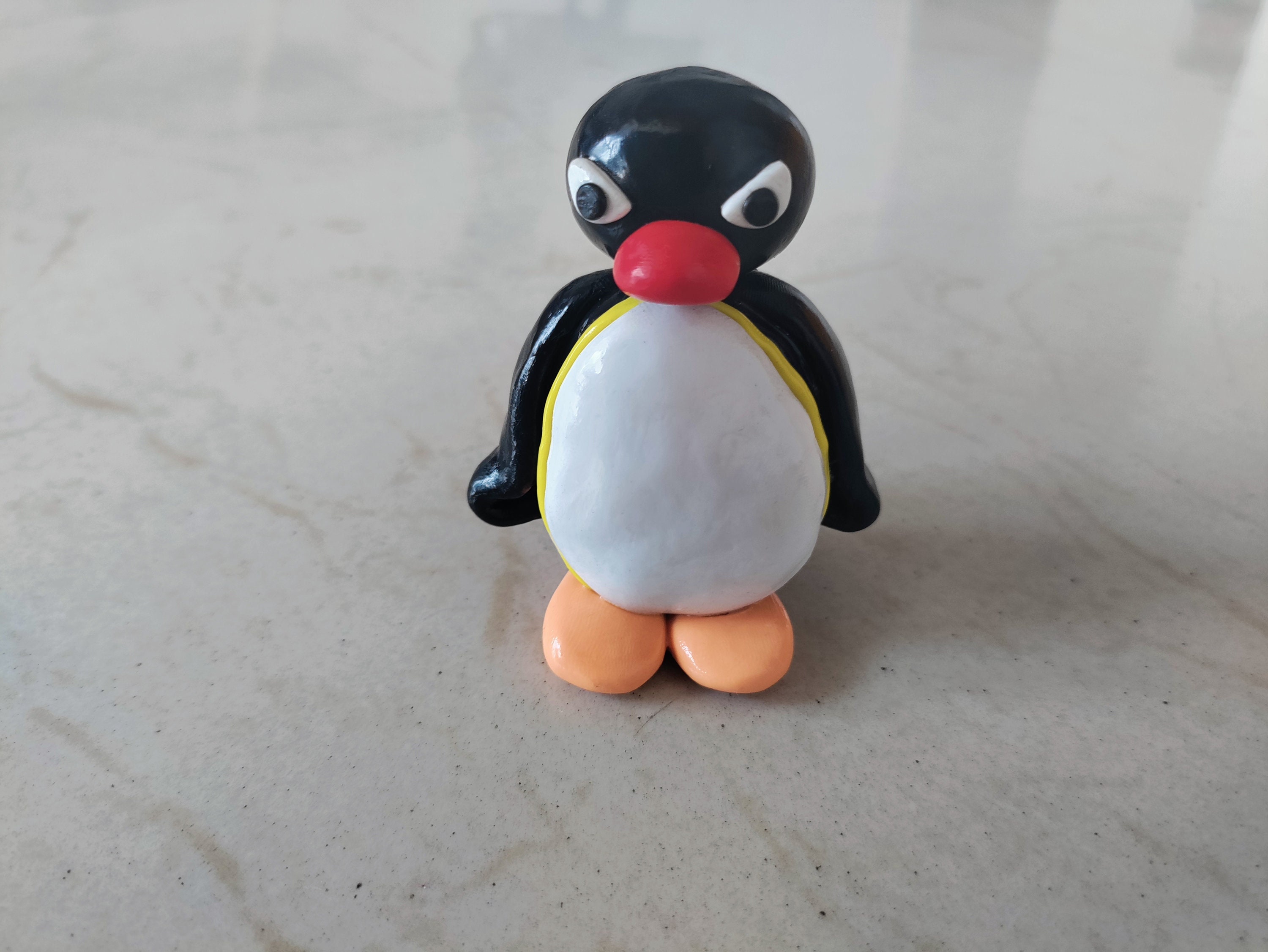 Angry Pingu and Pinga Figure Figurine Doll Toy, Handmade, Penguins, 90s ...