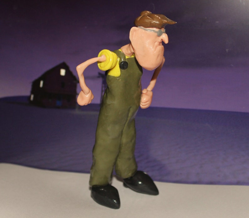 Courage the Cowardly Dog Figurines: Muriel & Eustace Bagge, Polymer ...