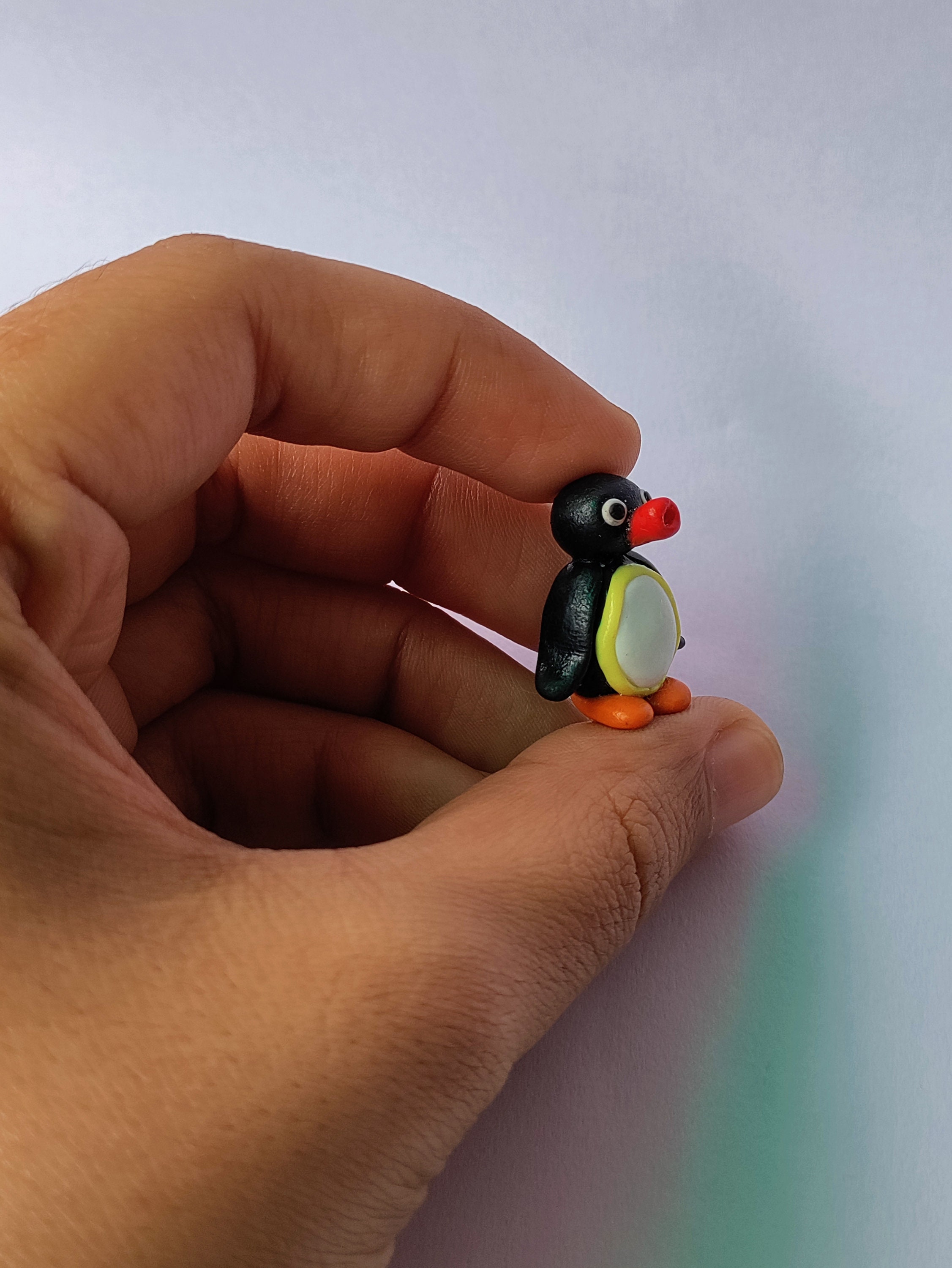 Micro Miniature Pingu Doll Toy Figure Miniature Collectible Action ...