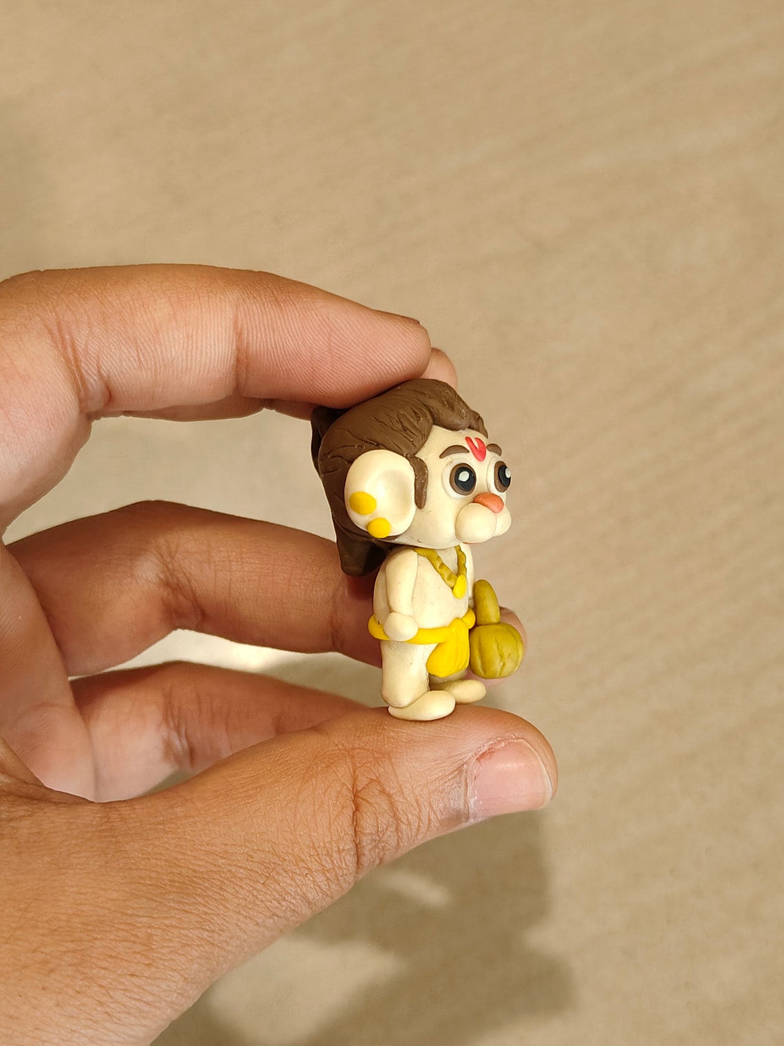 Baby Hanuman Figure, Doll, Figurine, Toy, Miniature, Monkey God, Hindu ...