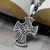 Large Silver Jesus Orthodox Crucifix Cross Necklace for Men Mens 925 ...
