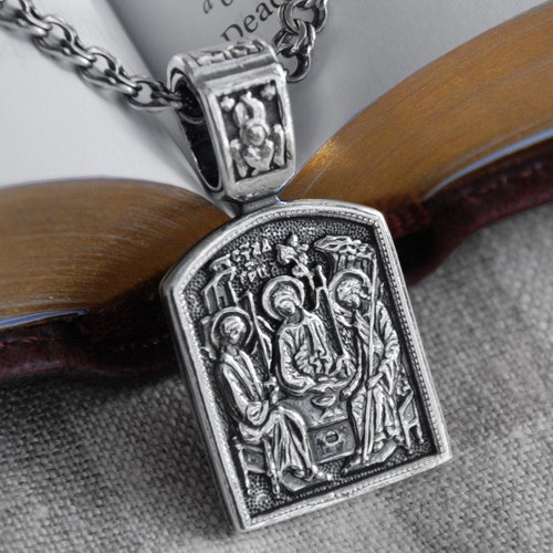 Holy Trinity Religious Christian Orthodox Jewelry Necklace - Etsy