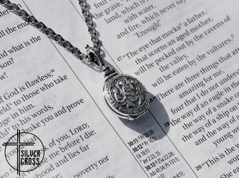 Holy Trinity Orthodox Locket Christian Jewelry Pendant Saint - Etsy