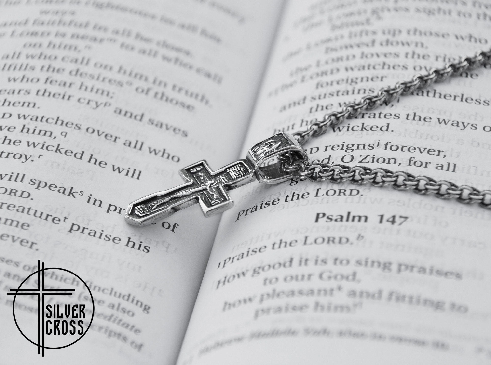 Russian Orthodox Cross Pendant Chain Necklace With Jesus | Etsy