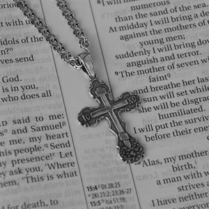 Orthodox Cross Necklace Eastern European Eight Pointed Mens Jewelry ...