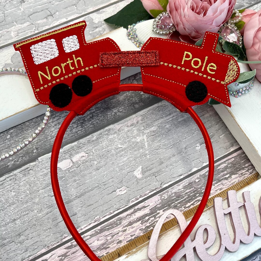 ITH North Pole Train Headband Slider, Digital Designs, Feltie Designs ...