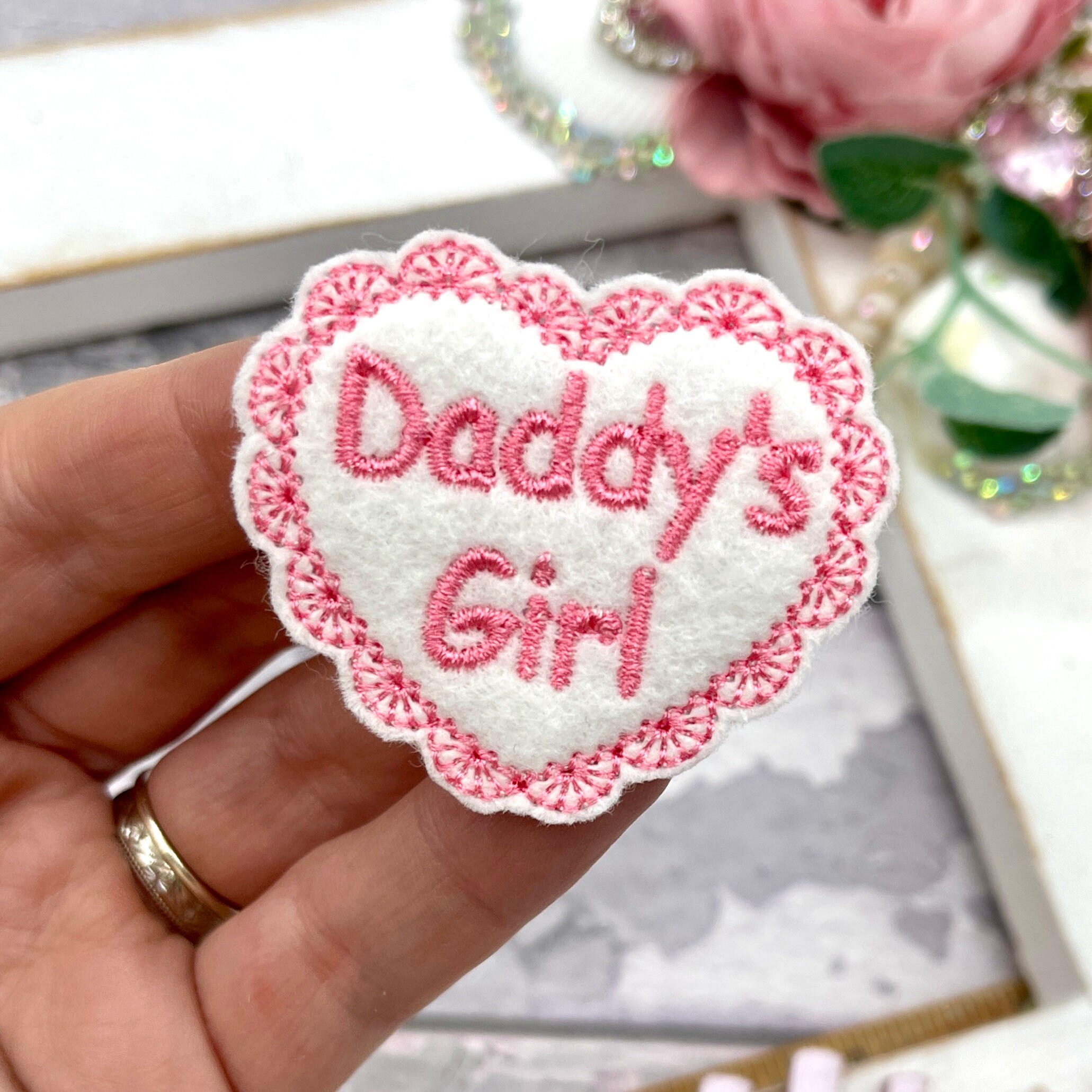 ITH Daddy's Girl Feltie, Digital Designs, Feltie Designs, Digital ...