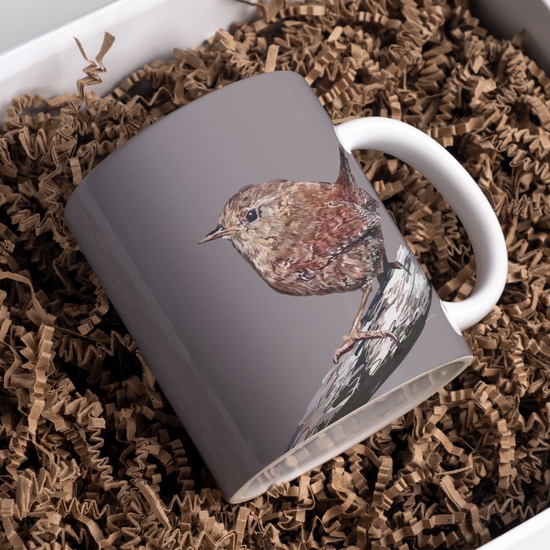 Wren 11oz Ceramic Coffee Mug British Garden Bird Artwork Gift - Etsy UK