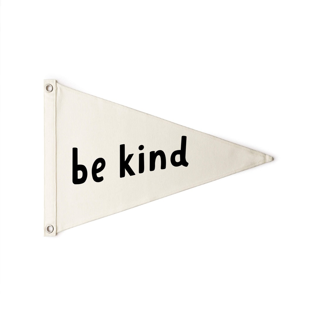 Be Kind Kids Triangle Poster Banner Flag Learning Montessori ...