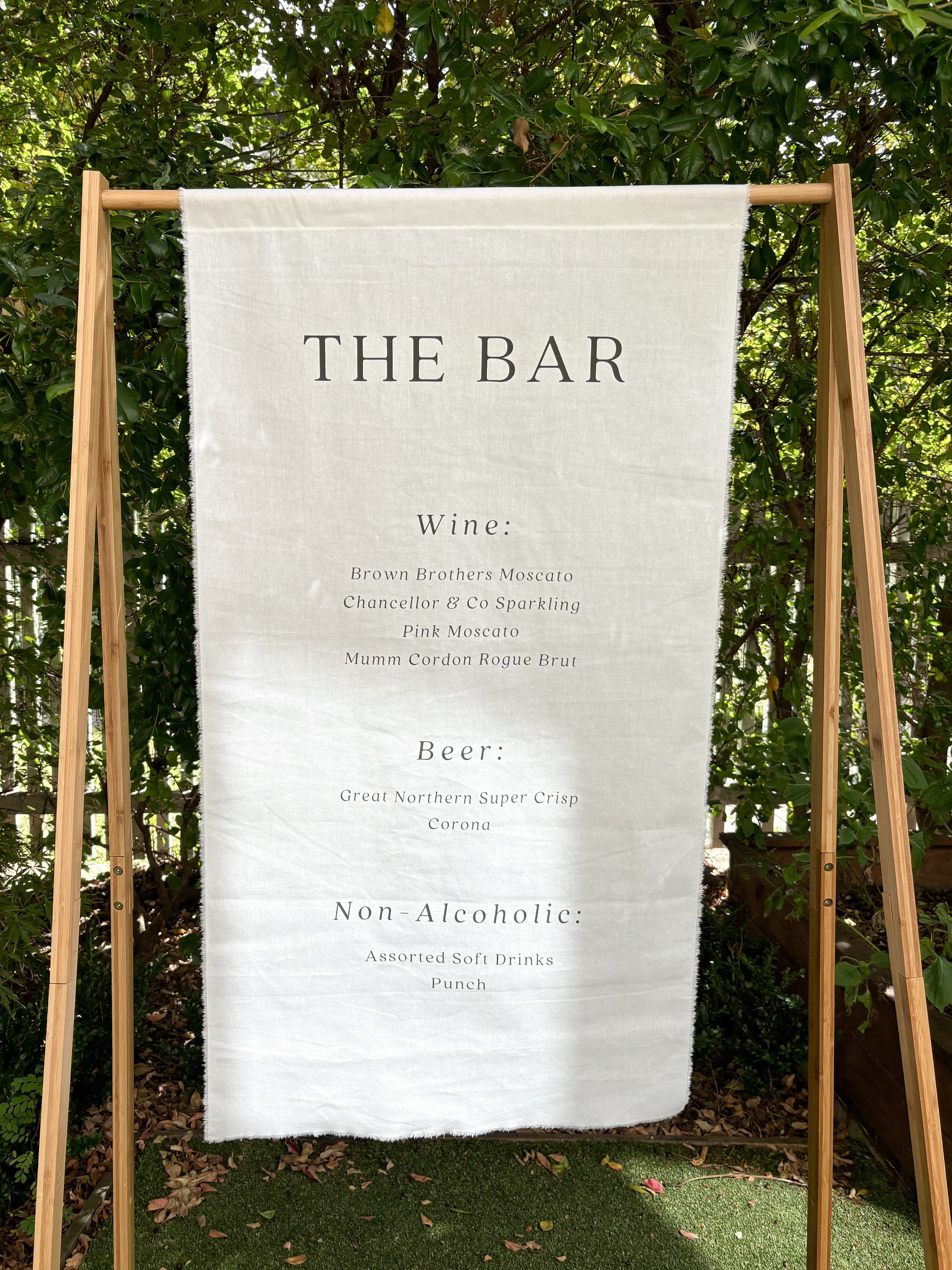 Wedding Bar Sign Decor Signage Personalised Cards & Gifts Guestbook ...