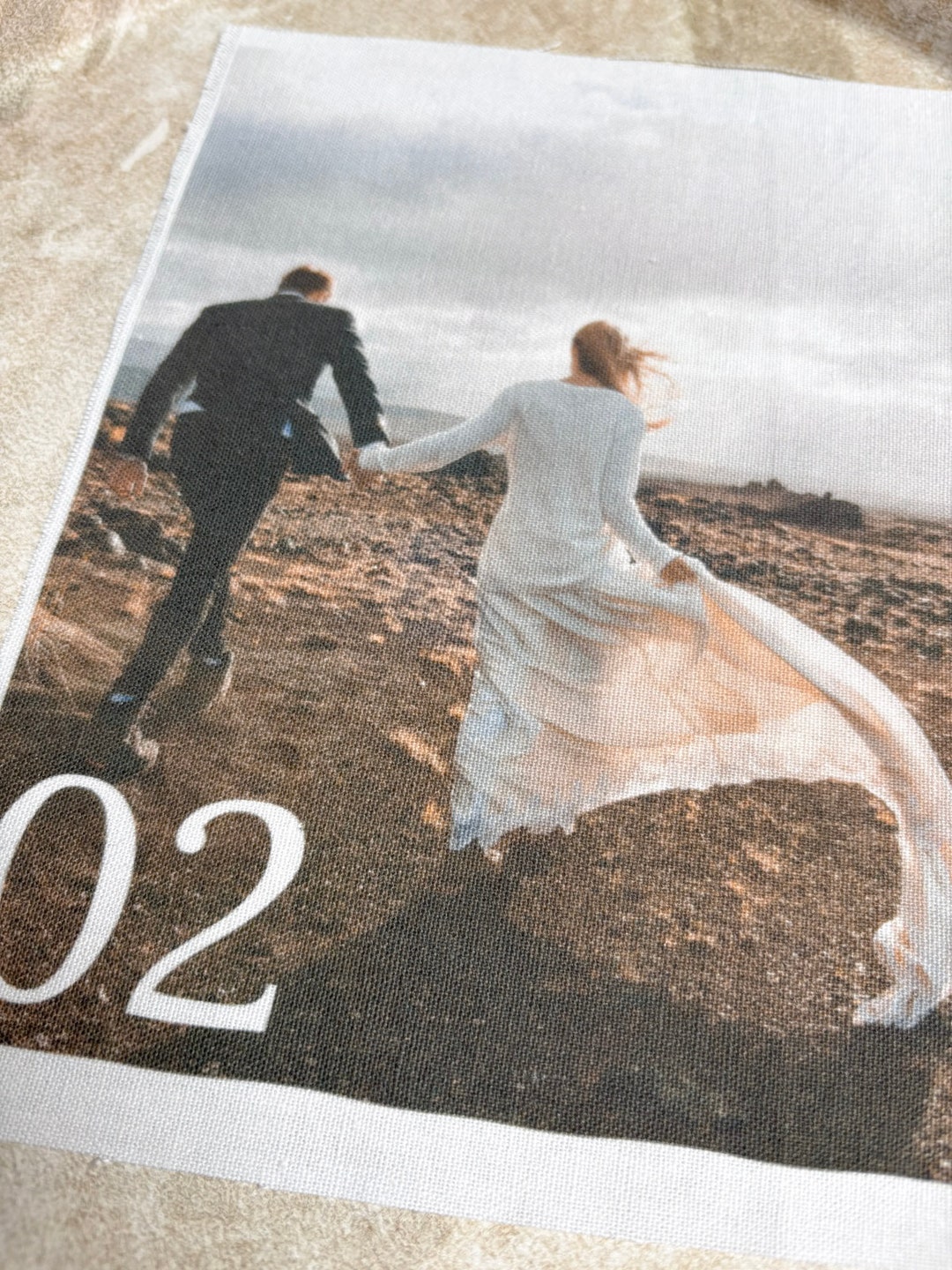 Wedding Table Numbers Menu Fabric Linen Sign Decor Signage Personalised ...