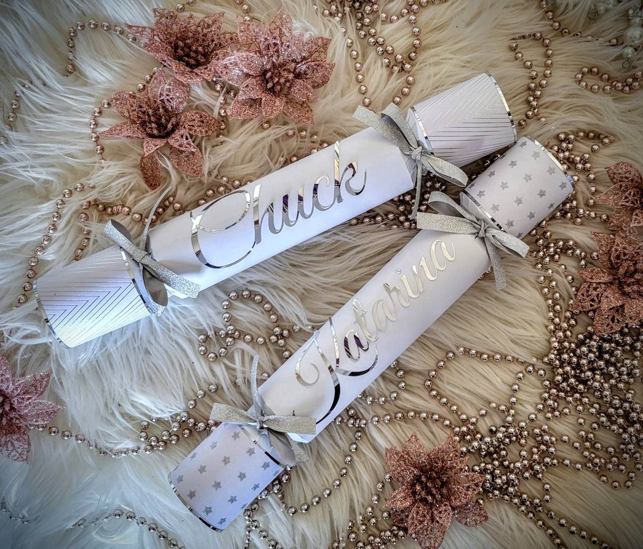 Personalized Christmas Crackers - Fill Your Own - Handmade 11" Luxury ...