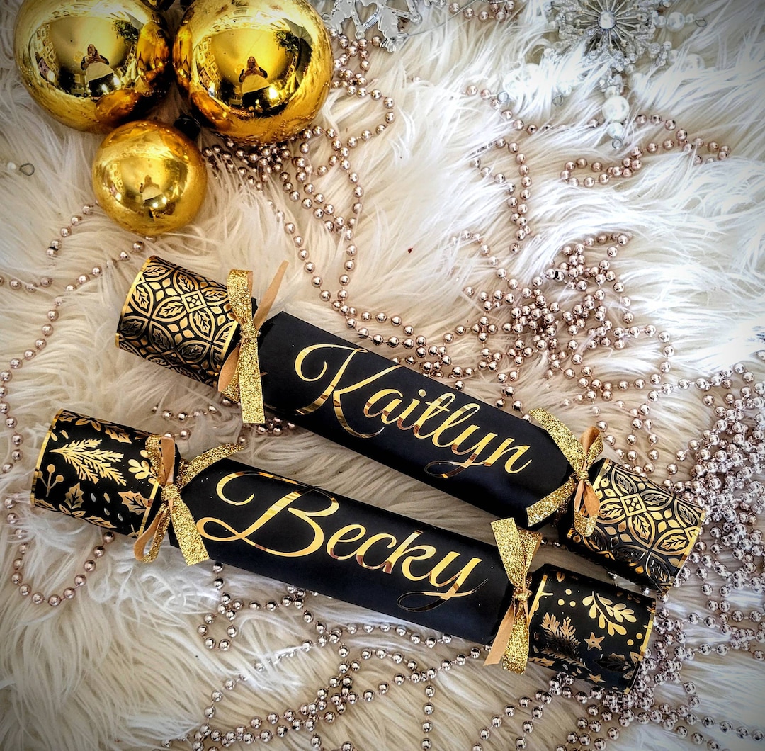 Personalized Christmas Crackers Fill Your Own Handmade 11 Luxury Deluxe ...