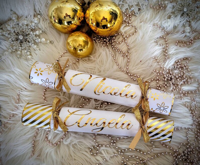 Personalized Christmas Crackers - Fill Your Own - Handmade 11" Luxury ...