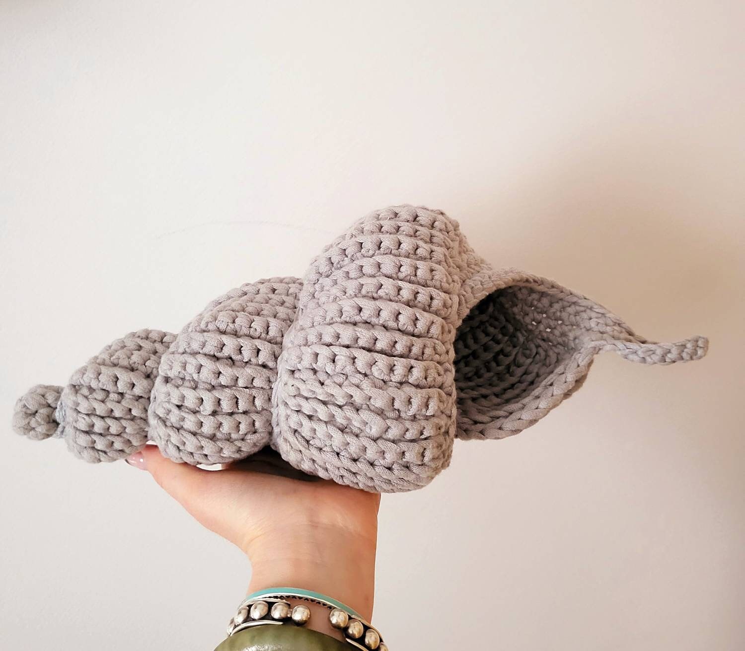 Shell Basket Handmade Crochet Shell Basket Handmade Decor Basket ...