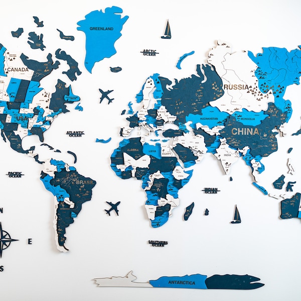 Map Decoration - Etsy