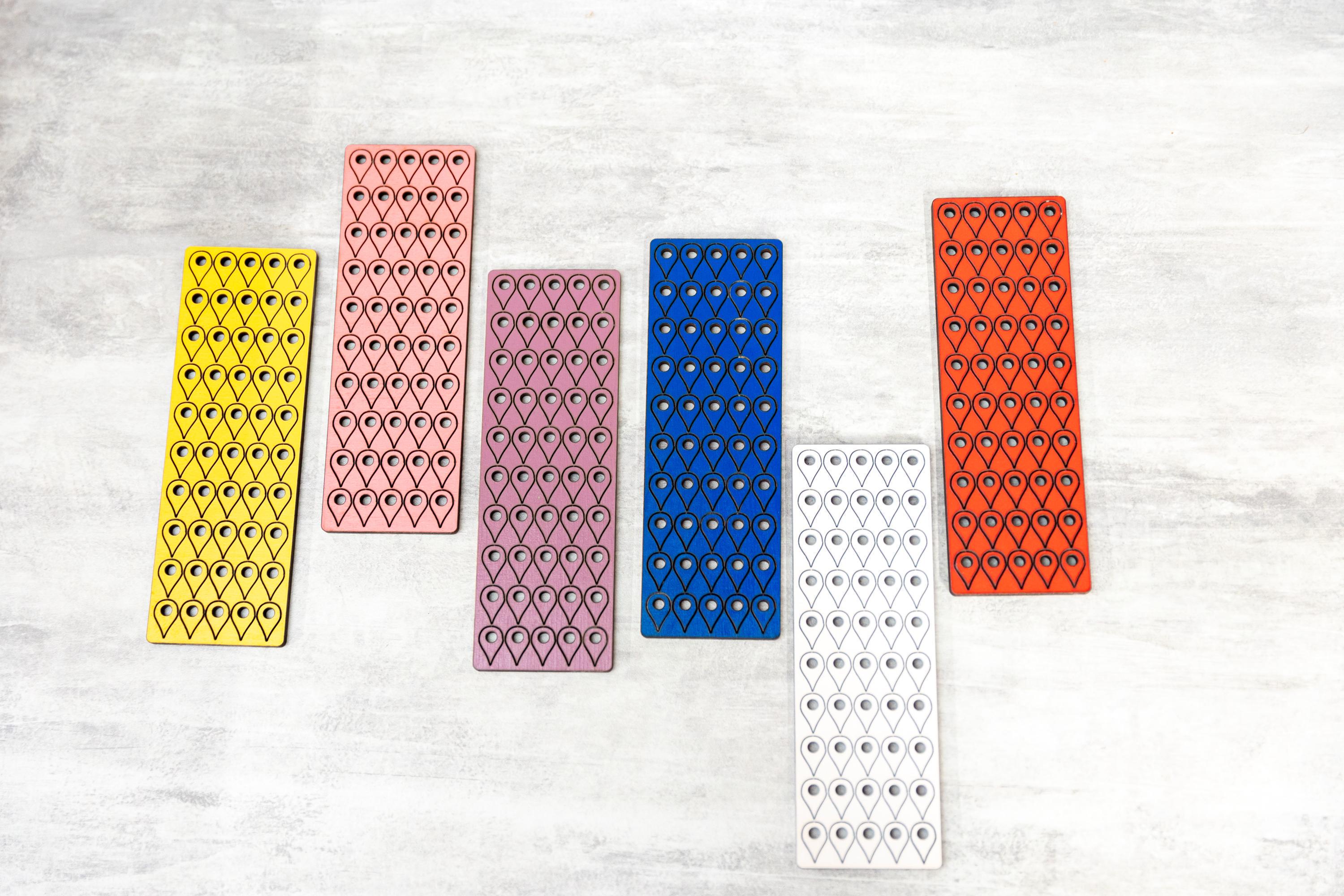 Map Push Pins: Plywood Location Markers, Travel Map Accessories - Etsy