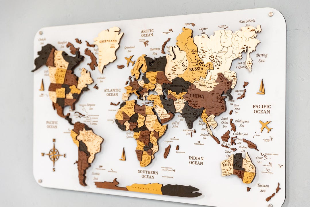 World Map Wall Art, Push Pin Map, Travel Gift, Wooden Map - Etsy