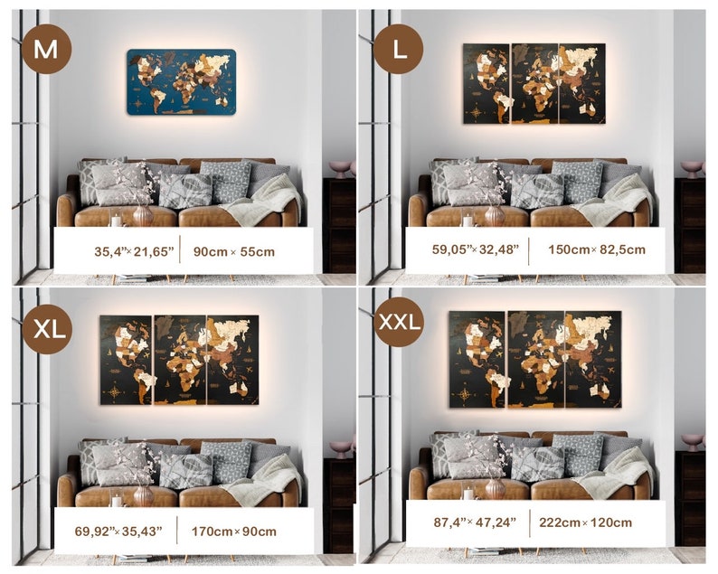 World Map Push Pin Wall Art World Map Board Wooden World Map - Etsy