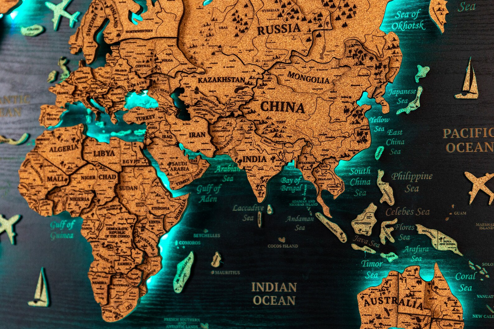 Cork World Map Push Pin Travel Map Wooden Map Cork Map Wall - Etsy ...