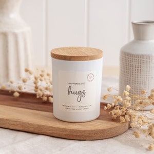 No Words Just Hugs Candle / Gift Box for Her Him / Sending You Hugs in ...