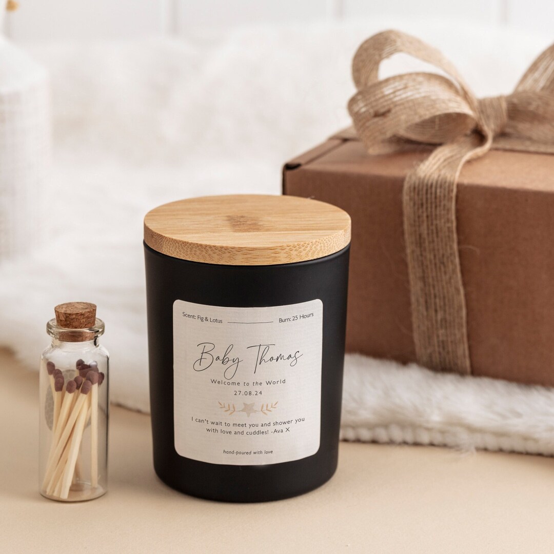 Welcome to the World New Baby Scented Candle Gift Set for New Mum With ...