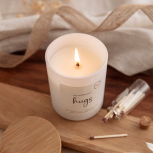 No Words Just Hugs Candle / Gift Box for Her Him / Sending You Hugs in ...