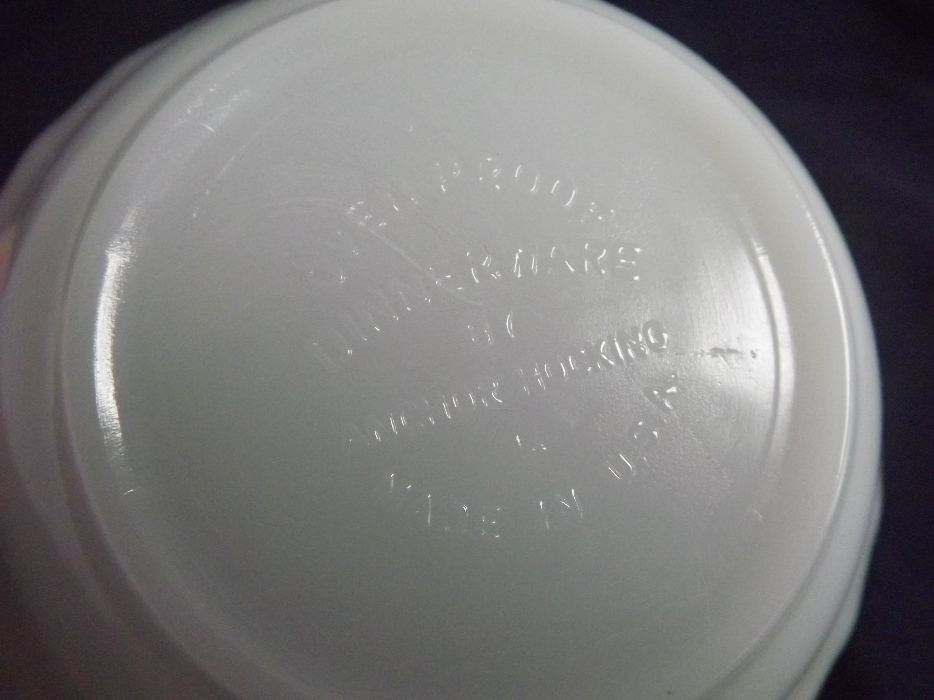 Anchor Hocking Oven Proof Dinnerware White Milk Glass Bowl - Etsy