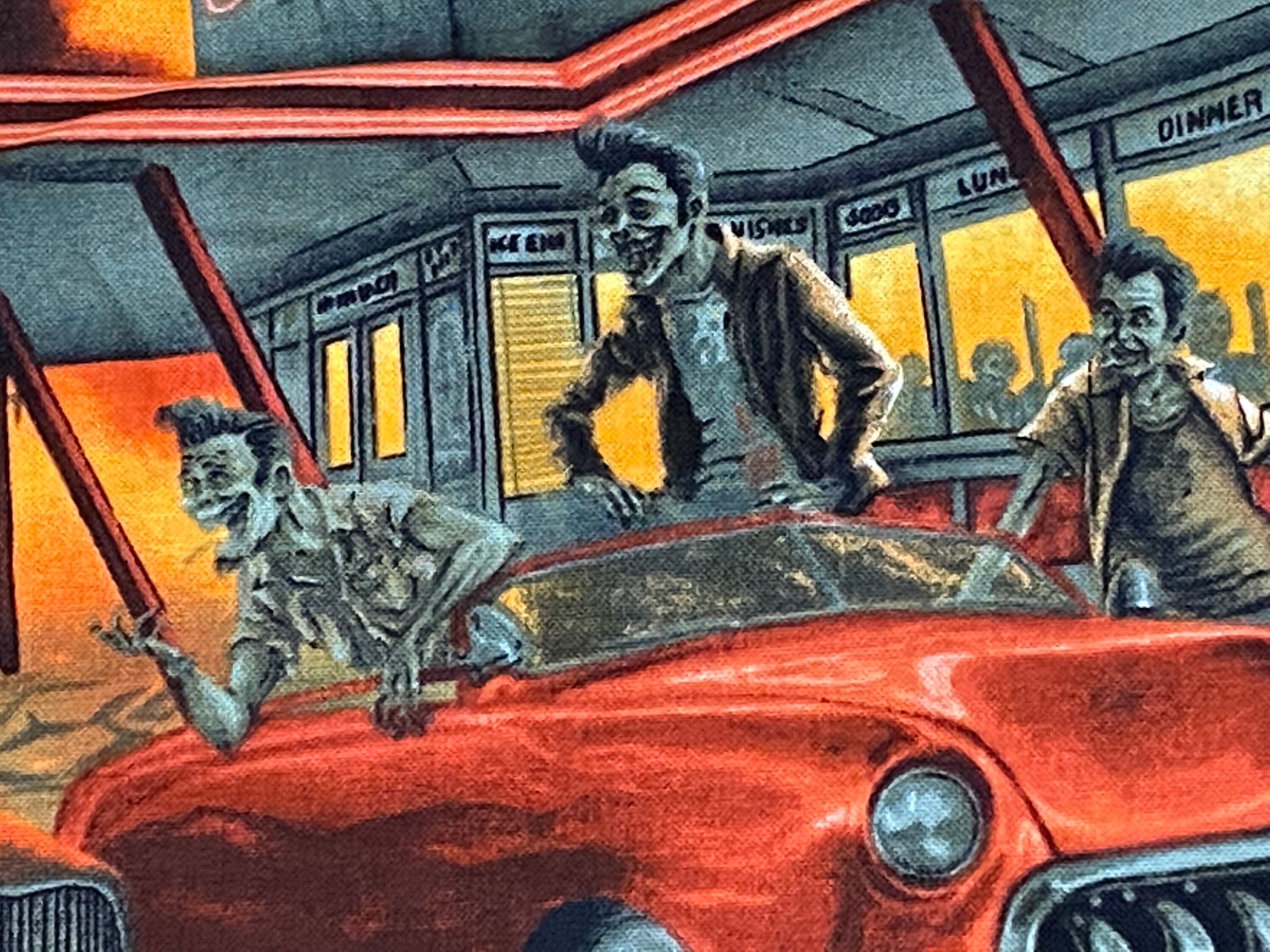 Alexander Henry Zombie Drive-In Apocalypse 100% cotton | Etsy