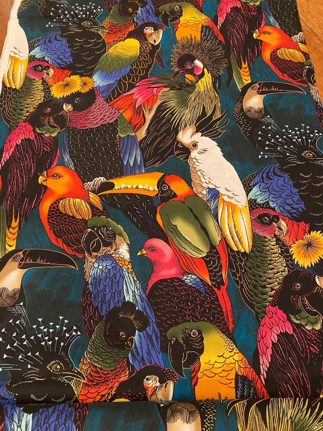 Alexander Henry Birds of a Feather large Scale Print Rainbow 100% ...