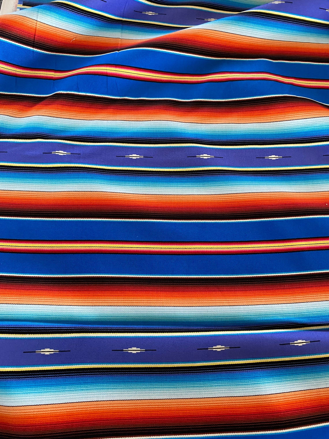 Elizabeth Studio Royal Blue Tones Fiesta is 100% Cotton - Etsy