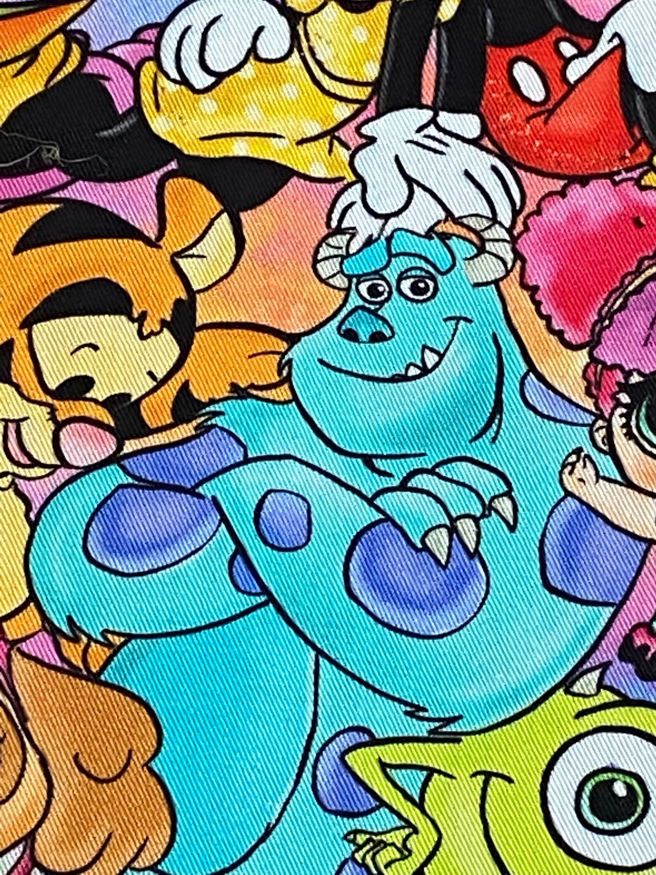 Violet Snow Modern Friends fabric by the yard is 100% | Etsy