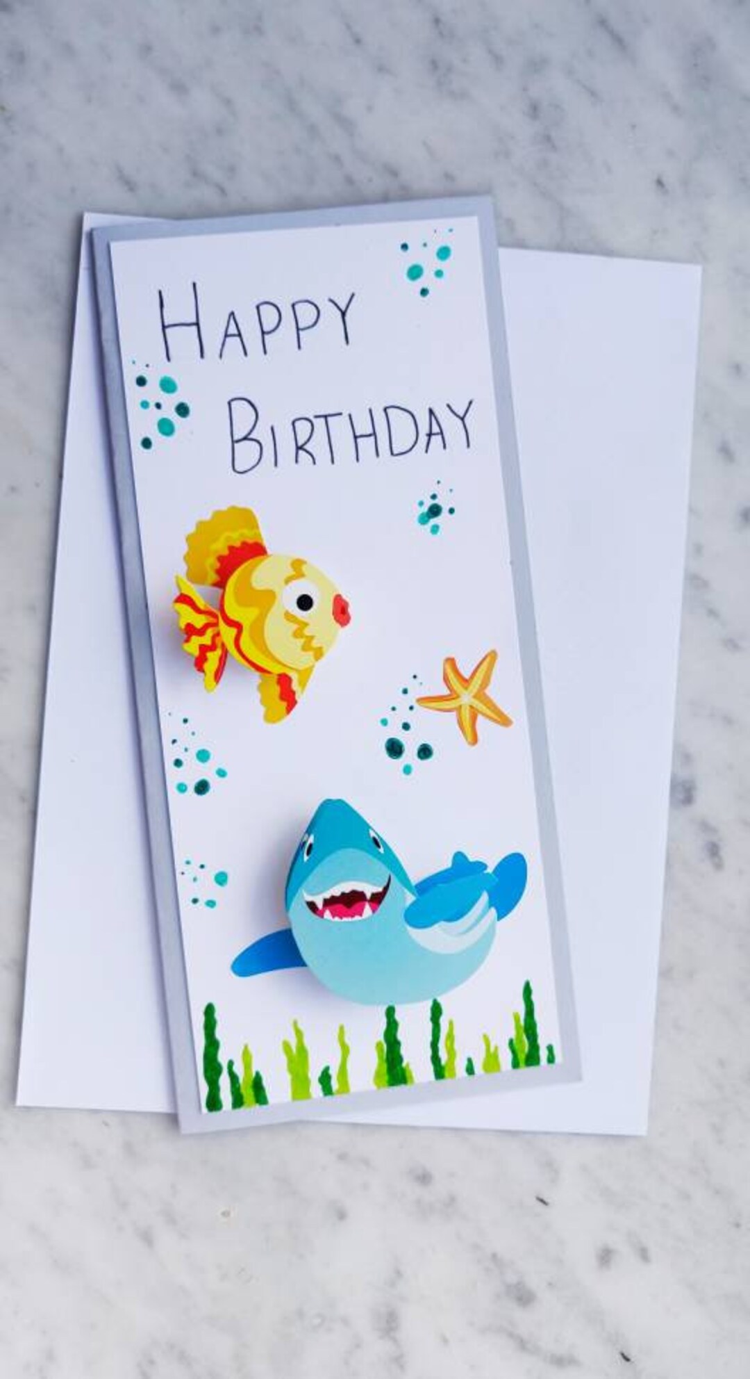 Happy Birthday Baby Shark Card - Etsy
