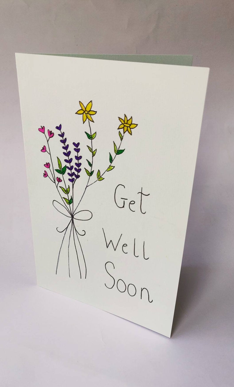 Simple and Cute Get Well Soon Card - Etsy