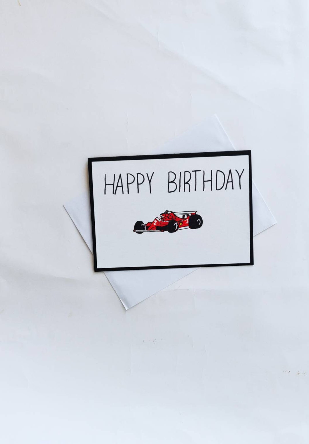 Ferrari Birthday Card - Etsy