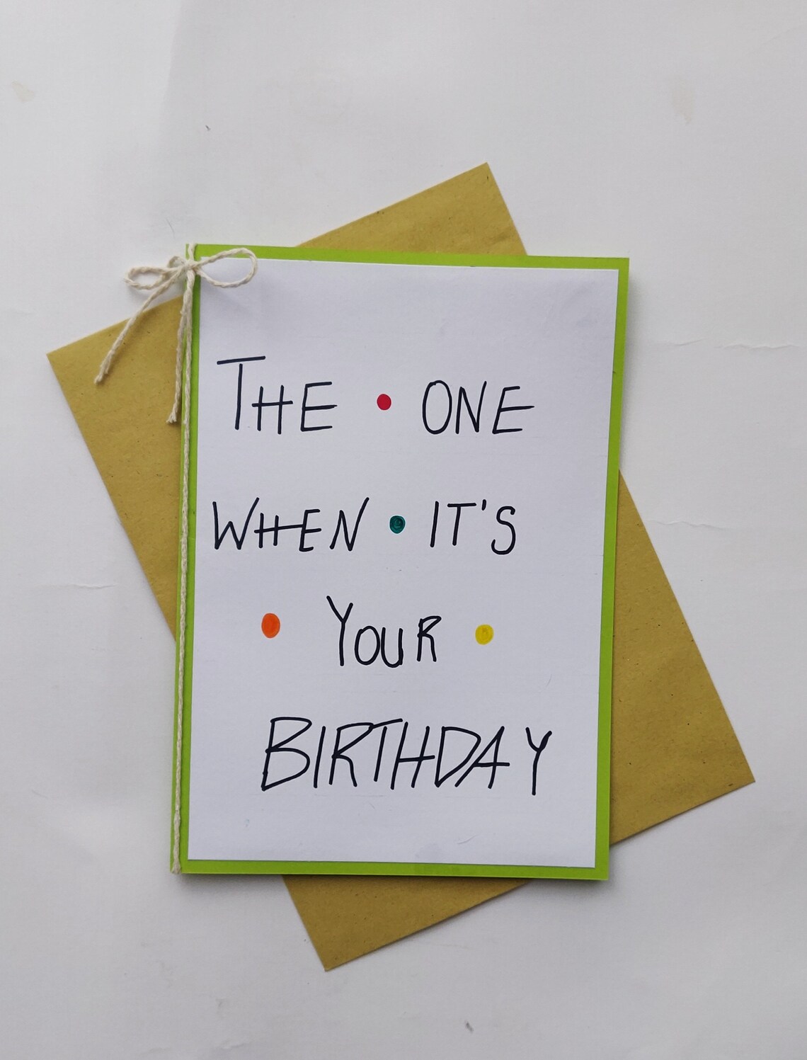 Friends TV Show Handmade Card - Etsy