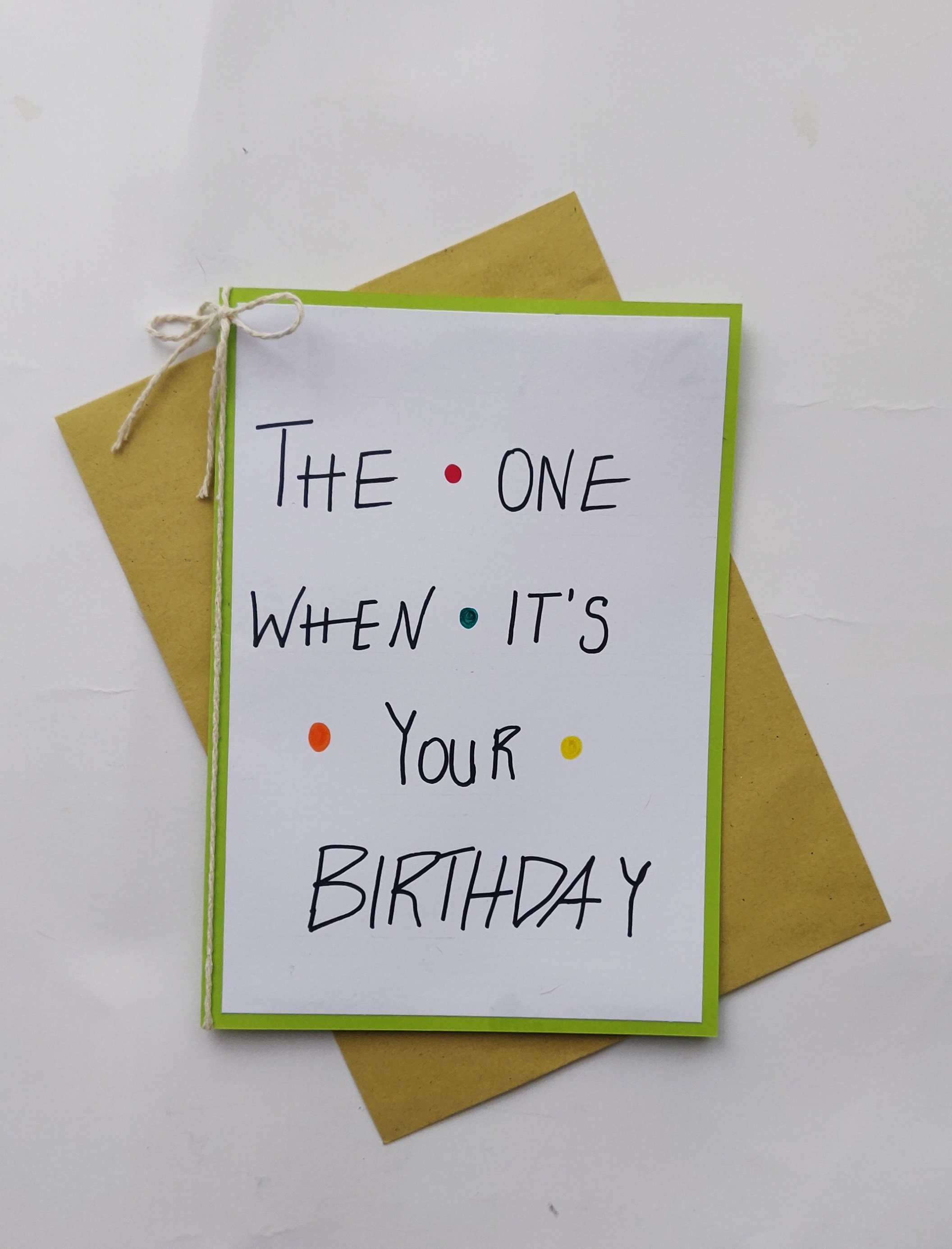 Friends TV Show Handmade Card - Etsy