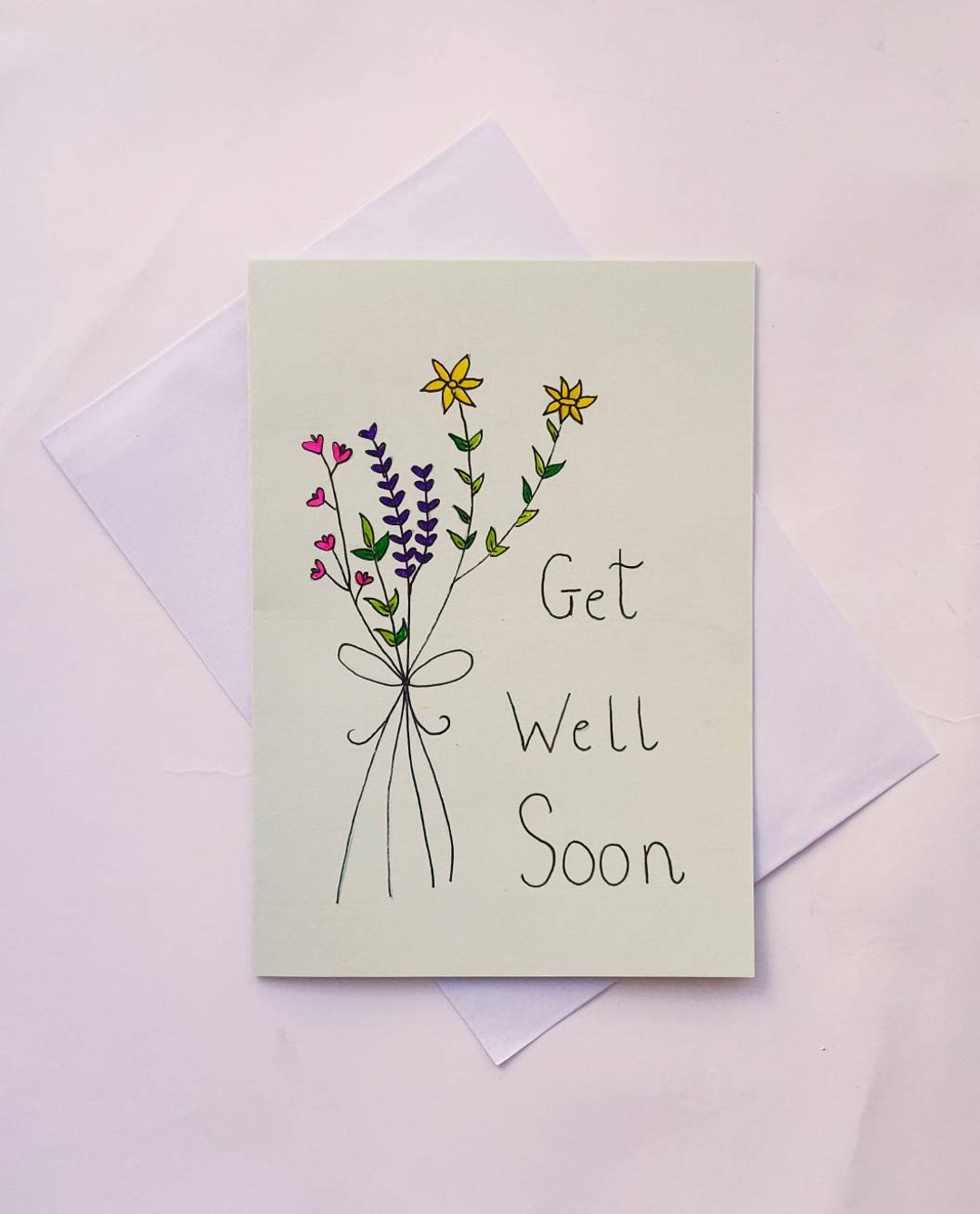 Simple and Cute Get Well Soon Card - Etsy